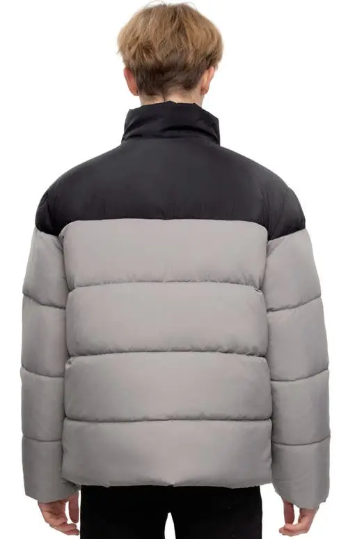 ROKKA&ROLLA Lightweight Puffer Jacket - Grey