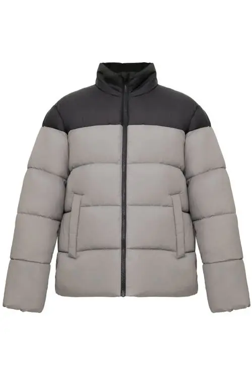 ROKKA&ROLLA Lightweight Puffer Jacket - Grey