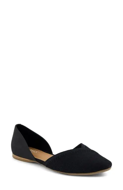 Toms D'orsay Flat - Black
