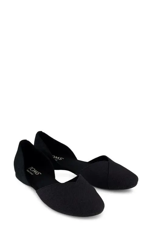 Toms D'orsay Flat - Black/black