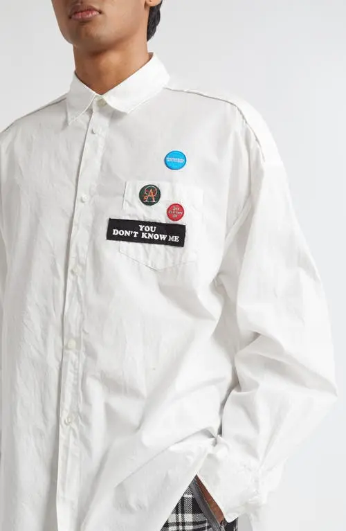 UNDERCOVERISM Embroidered Patch Button-up Shirt
