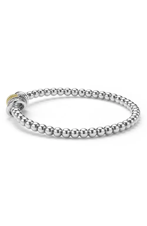Lagos Diamond Caviar Beaded Bracelet