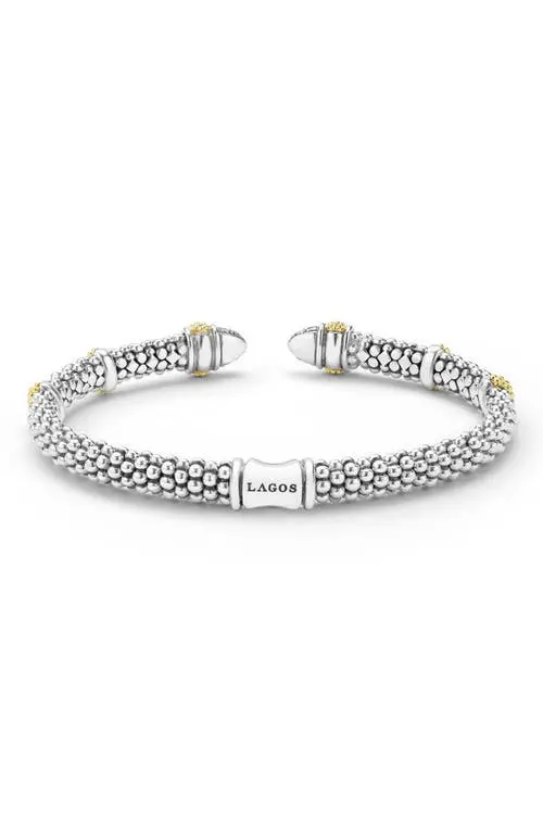 Lagos Caviar Lux Diamond Torque Bracelet
