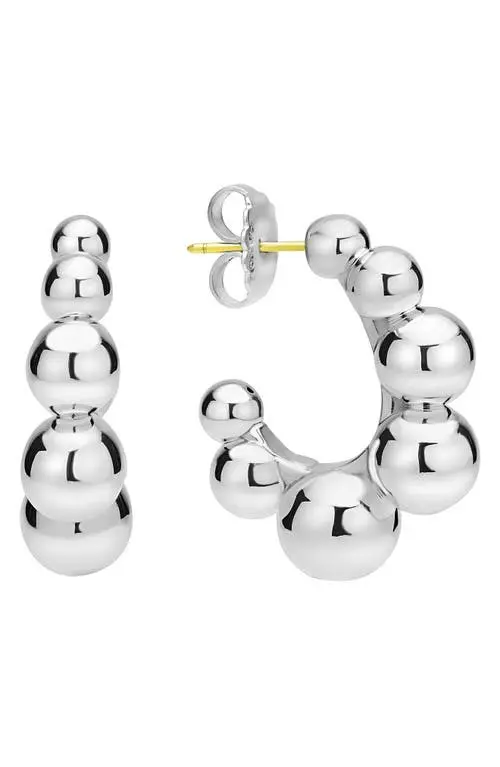 Lagos Caviar Bubbly Hoop Earrings - Sterling Silver