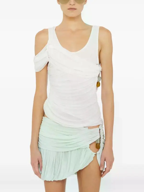 Christopher Esber Beach Glass Draped Tank Top