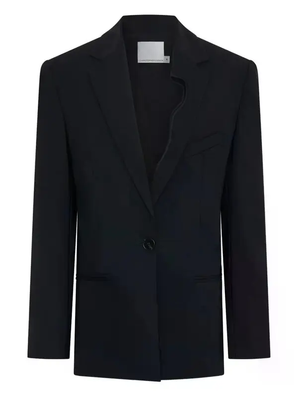 Christopher Esber Padded-shoulder Single-button Blazer