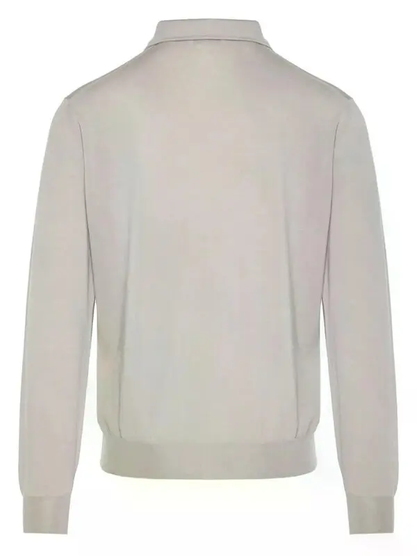 LARDINI Long-sleeve Polo Shirt - Neutrals