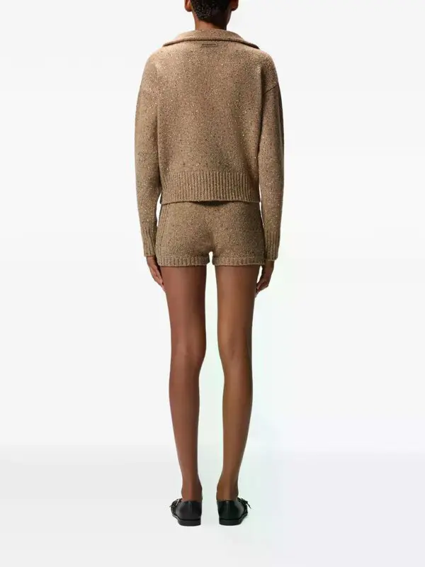 Pinko Nibani Rhinestone-embellished Sweater - Brown