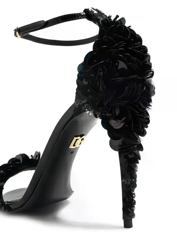 Dolce & Gabbana 110mm Sequin-embellished Stiletto Sandals