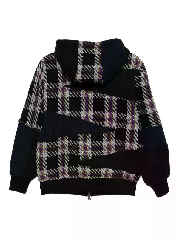 Andersson Bell Patchwork Zip-up Hooded Jacket