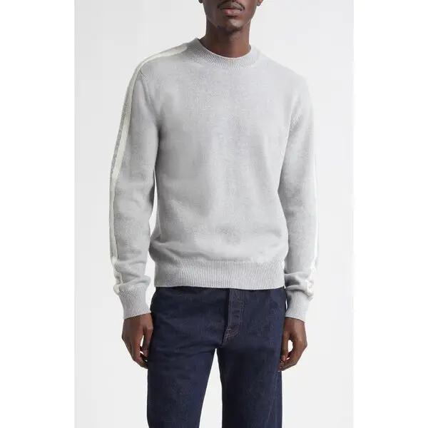 Herno Side Stripe Wool Crewneck Sweater