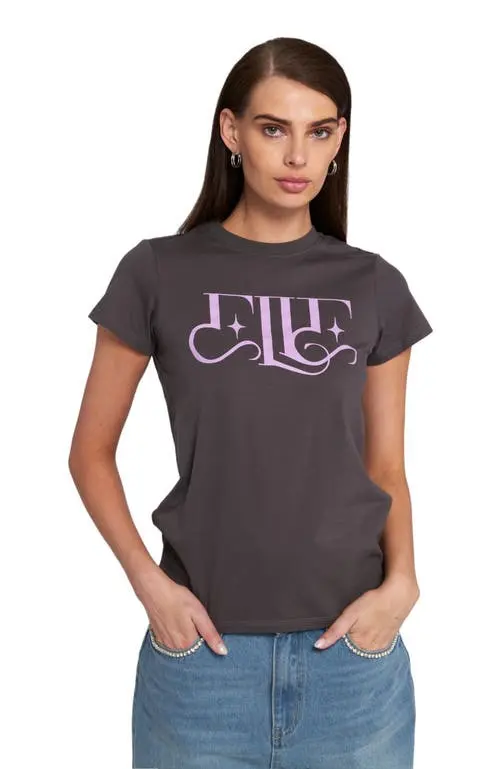 ELLE COLLECTION Graphic Tee - Grey