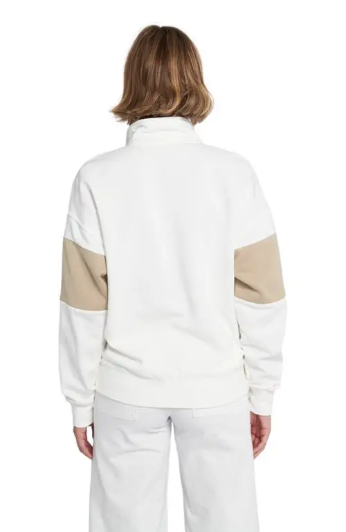 ELLE COLLECTION Graphic Fleece Rugby Pullover
