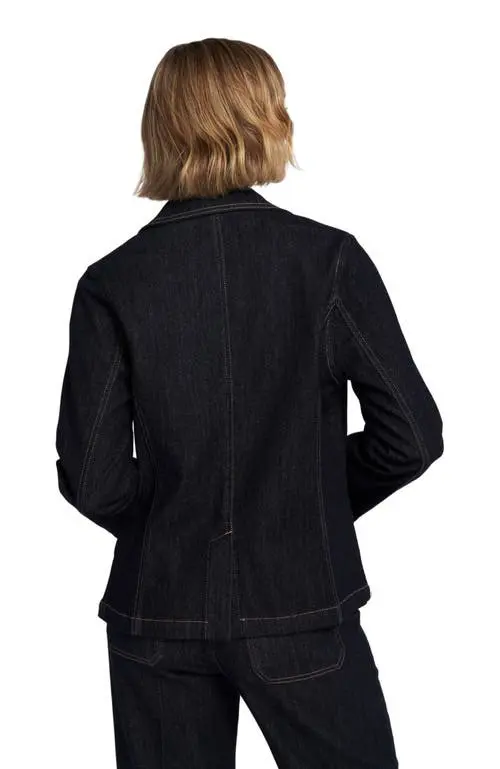 ELLE COLLECTION Tailored Denim Blazer - Indigo