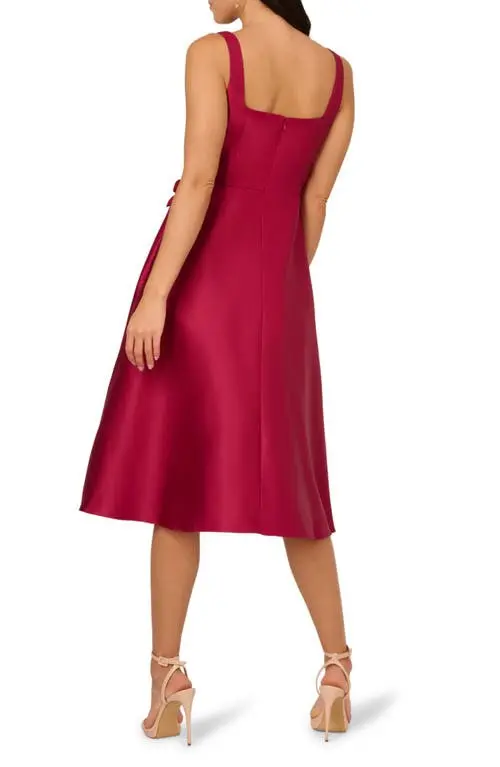 slim fit dress slacks Light Plum Floral Embroidered Midi Dress - All Dresses main image 0