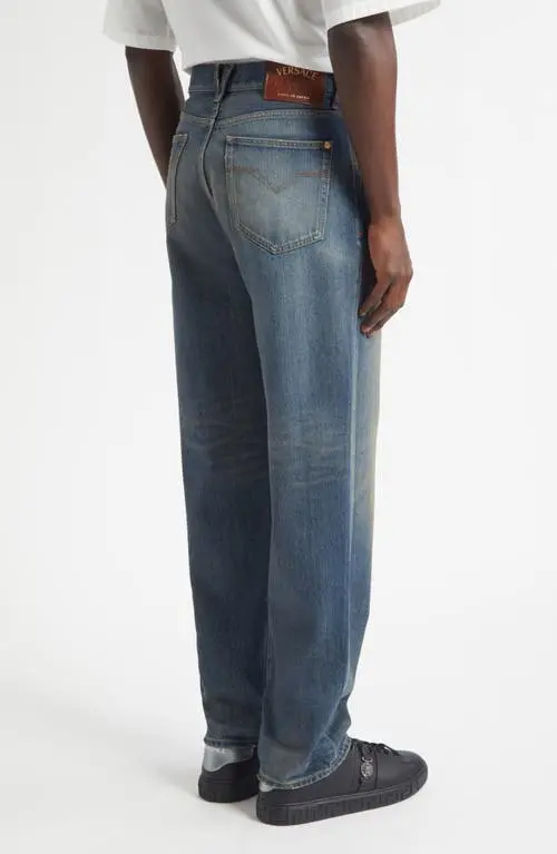 Versace Straight Leg Jeans - Medium Blue