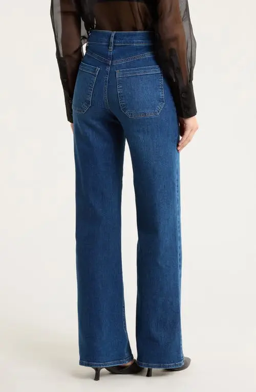 FRAME Le Slim Palazzo Long Wide Leg Jeans - Savior