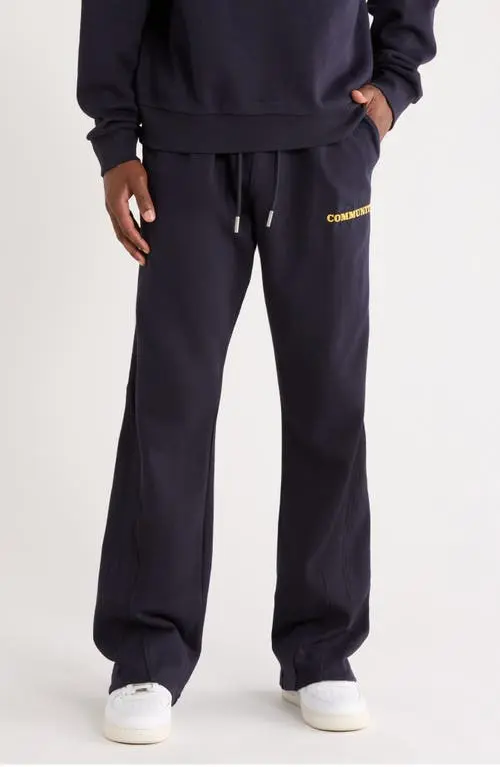 HONOR THE GIFT Track Cotton Sweatpants - Navy
