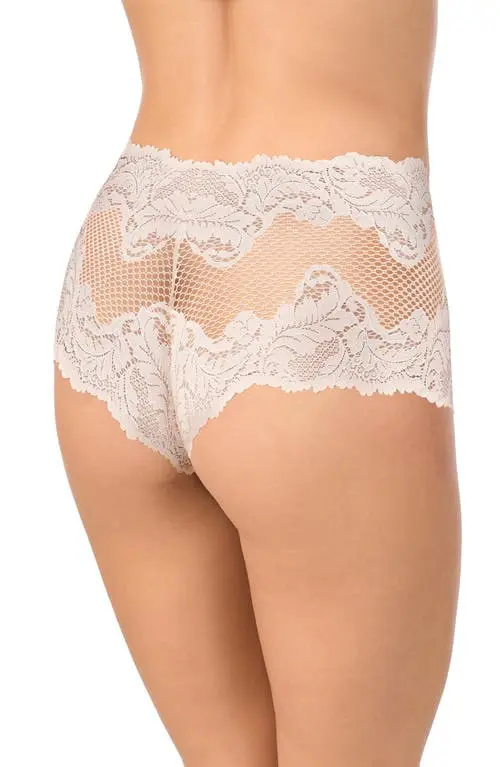 Le Mystère Lace Allure Boyshorts - Soft Shell