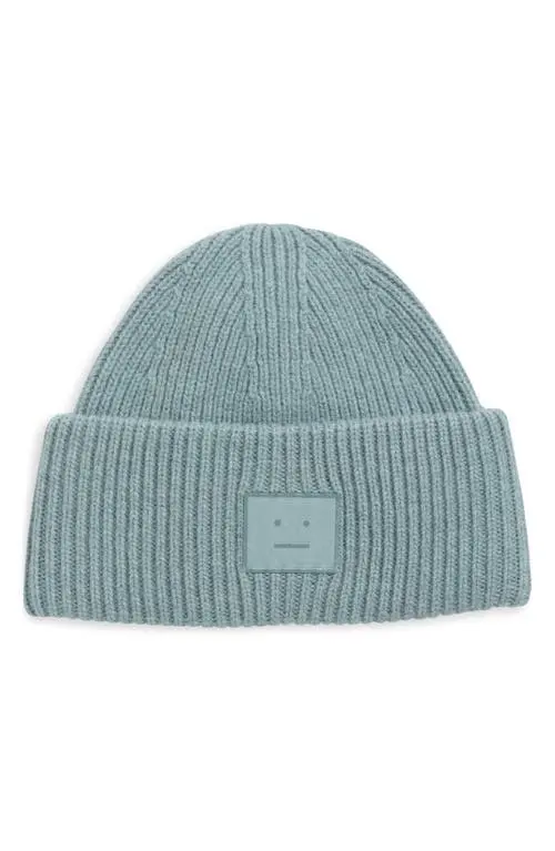 Acne Studios Pana Face Wool & Yak Hair Beanie - Dusty Blue