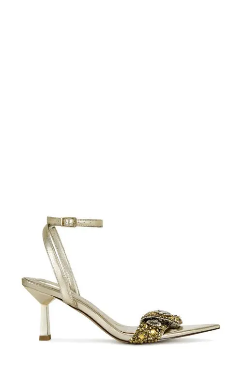 AZALEA WANG Mael Ankle Strap Sandal - Gold