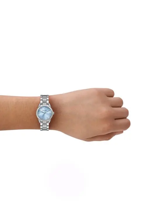 Tory Burch The Small Miller Bracelet Watch - Silver/blue