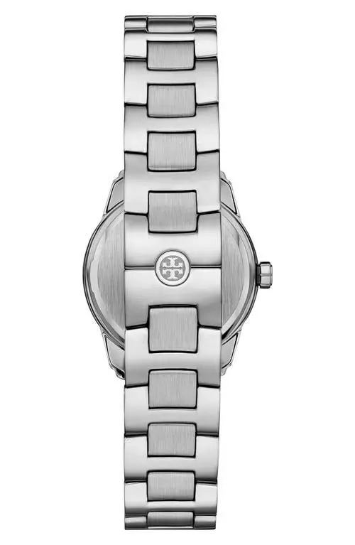 Tory Burch The Small Miller Bracelet Watch - Silver/blue