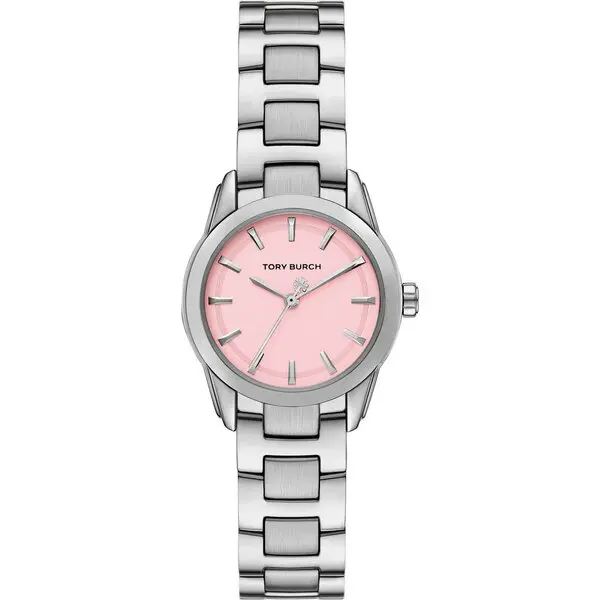 Tory Burch Miller Bracelet Watch - Silver/pink