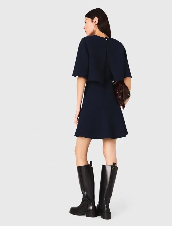 Maje Polyester 2-in-1 Tweed-effect Dress