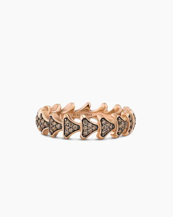 David Yurman Armory Band Ring - Cognac Diamond