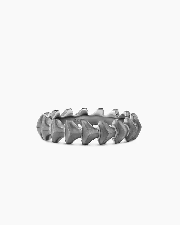 David Yurman Armory Band Ring - Anthracite Titanium