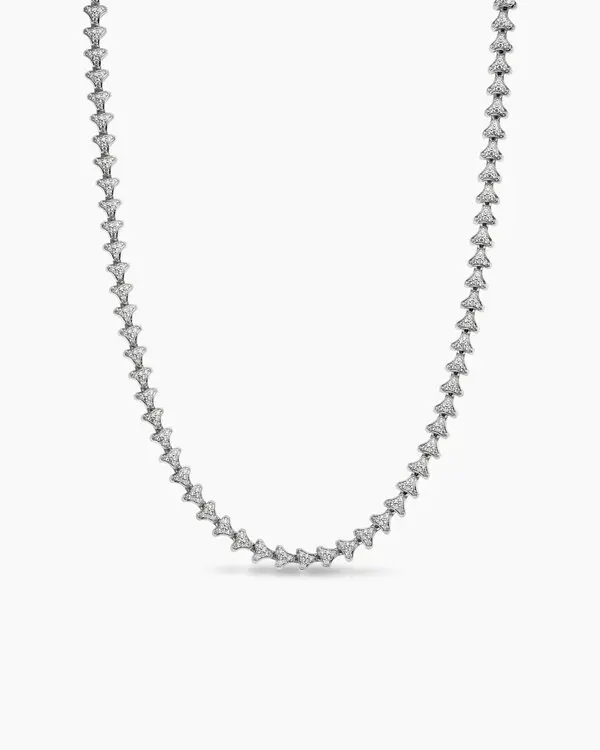 David Yurman Armory® Sterling Silver Necklace With Black Diamonds - Diamond