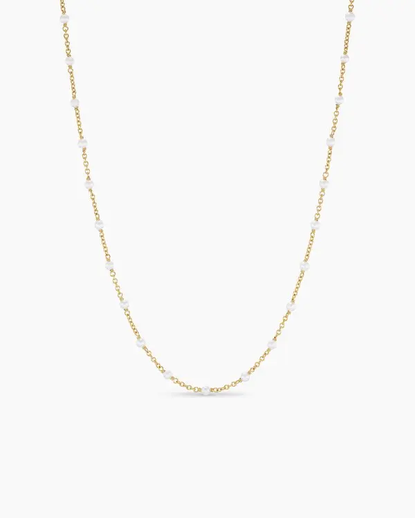 David Yurman Station Necklace - Pearl