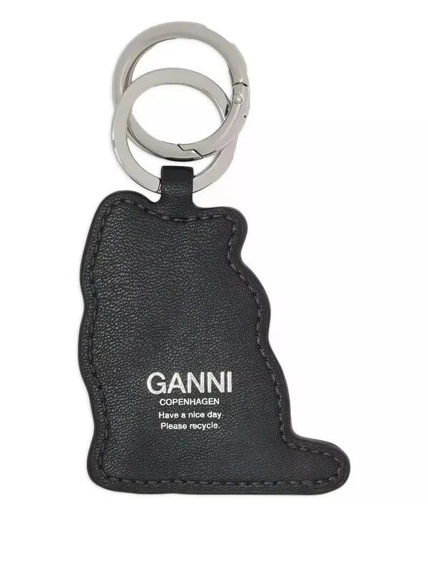 GANNI Cat-shaped Keyring