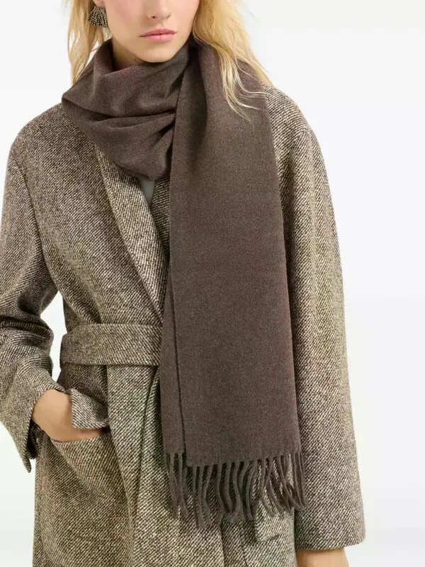 Brunello Cucinelli Fringe Cashmere Scarf