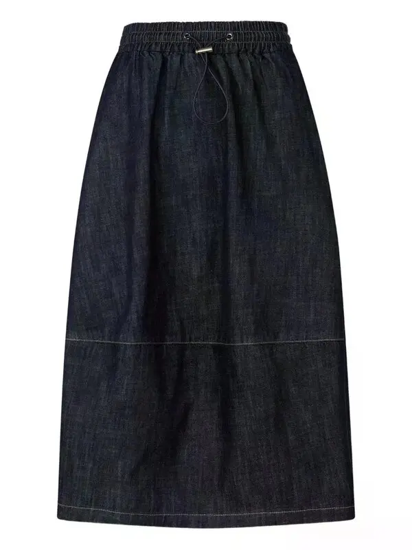 STUDIO TOMBOY Drawstring Denim Skirt