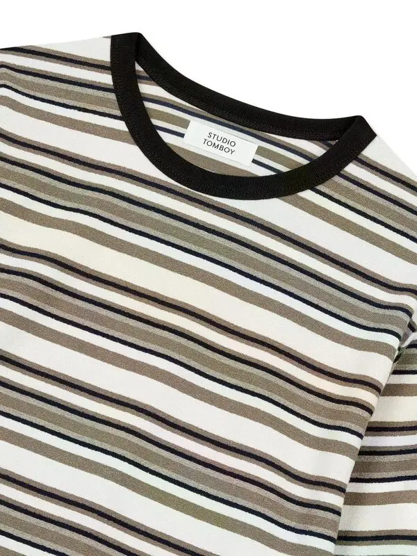 STUDIO TOMBOY Striped Long-sleeve T-shirt - Neutrals
