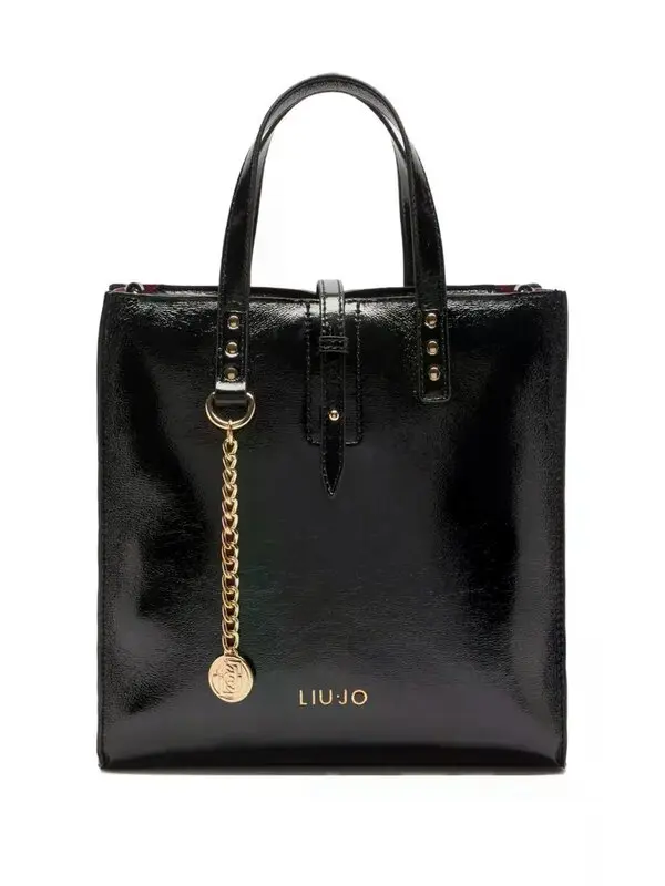 Liu Jo Patent Leather Satchel With Studs