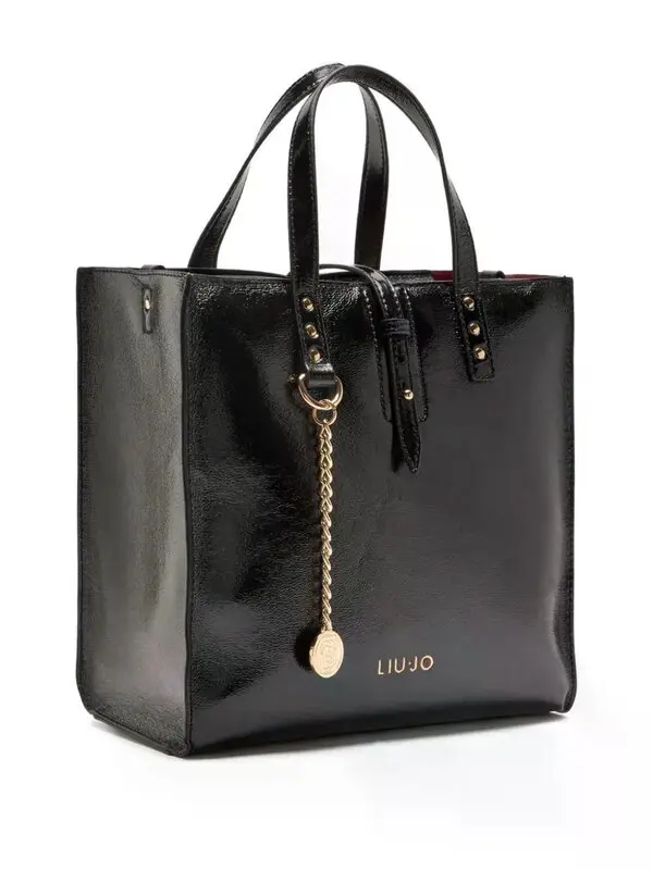 Liu Jo Patent Leather Satchel With Studs