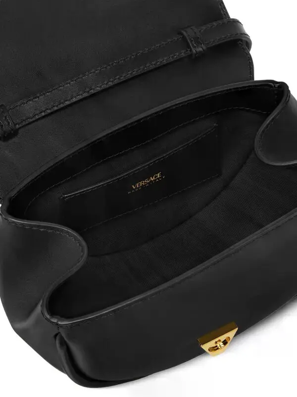 Versace Stud-embellished Shoulder Bag - Black