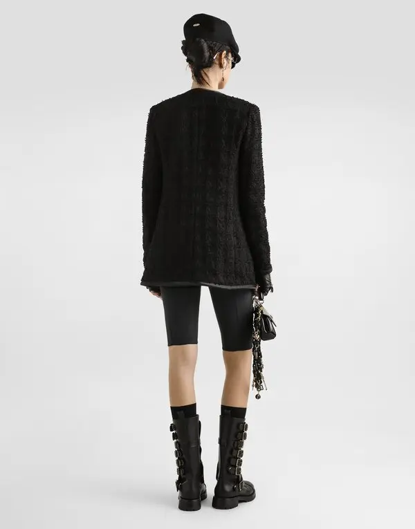 Dolce & Gabbana Single-breasted Tweed Jacket - Black