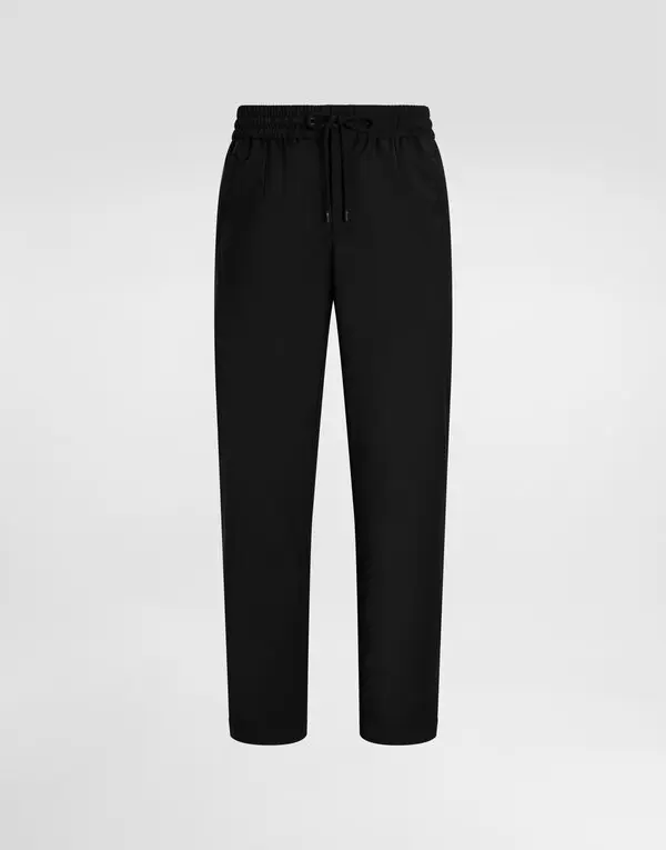 Dolce & Gabbana Structured Wool Canvas Trousers