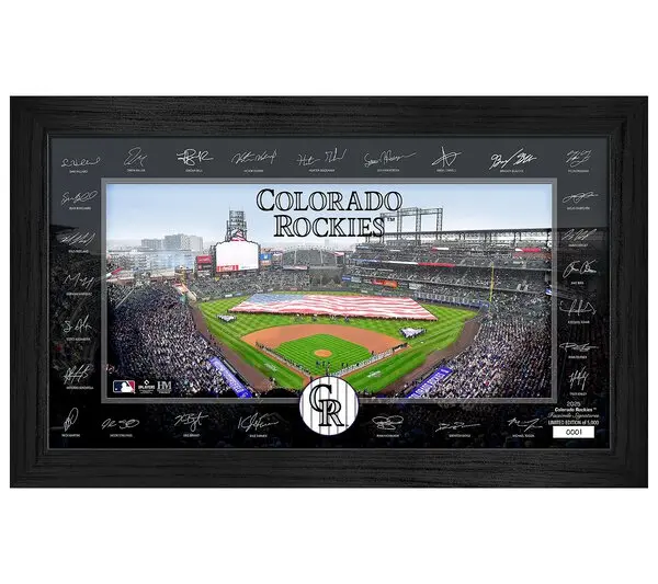 HIGHLAND MINT Colorado Rockies 2025 Signature F Ield Frame - One-color