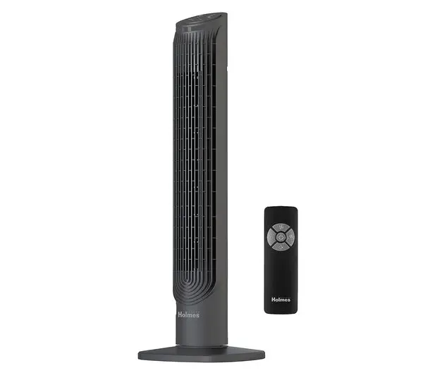 HOLMES 36' Digital Clearread Display Tower Fan W/ Clean Breeze - One-color