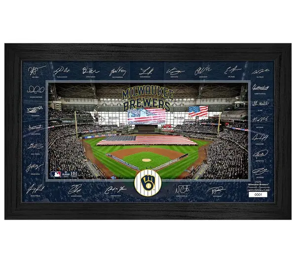 HIGHLAND MINT Milwaukee Brewers 2025 Signature Ield Frame - One-color