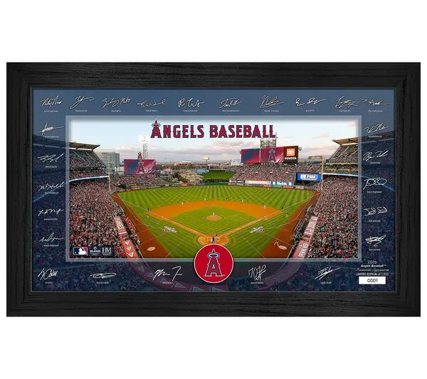 HIGHLAND MINT Los Angeles Angels 2025 Signature Field Frame - One-color