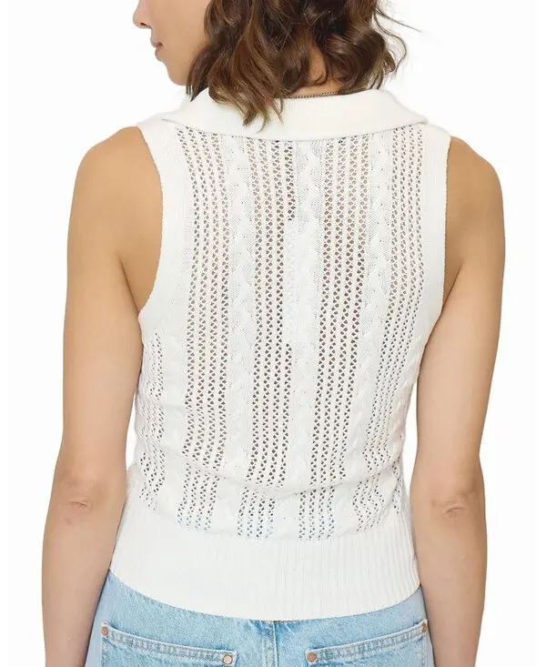 Central Park West Sienna Cable Vest