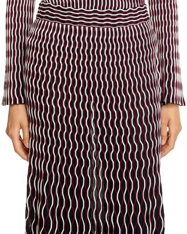 Simkhai Aliza Wavy Striped Skirt