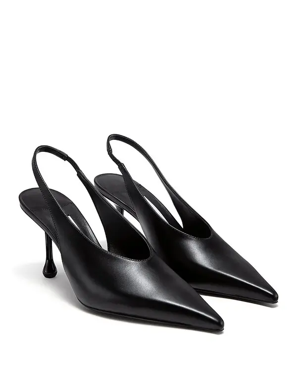 JIMMY CHOO Isa 80 Slingback Pumps - Black