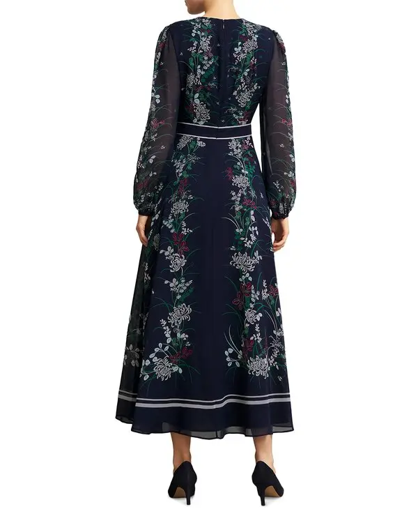 HOBBS LONDON Sia Silk Dress - Midnight